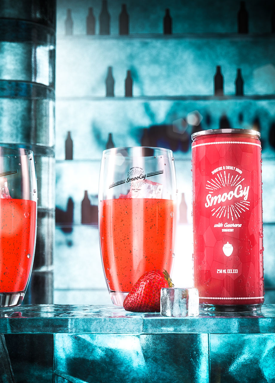 4DM Works - SmooGy | 3d Flasche Produkt Visualisation